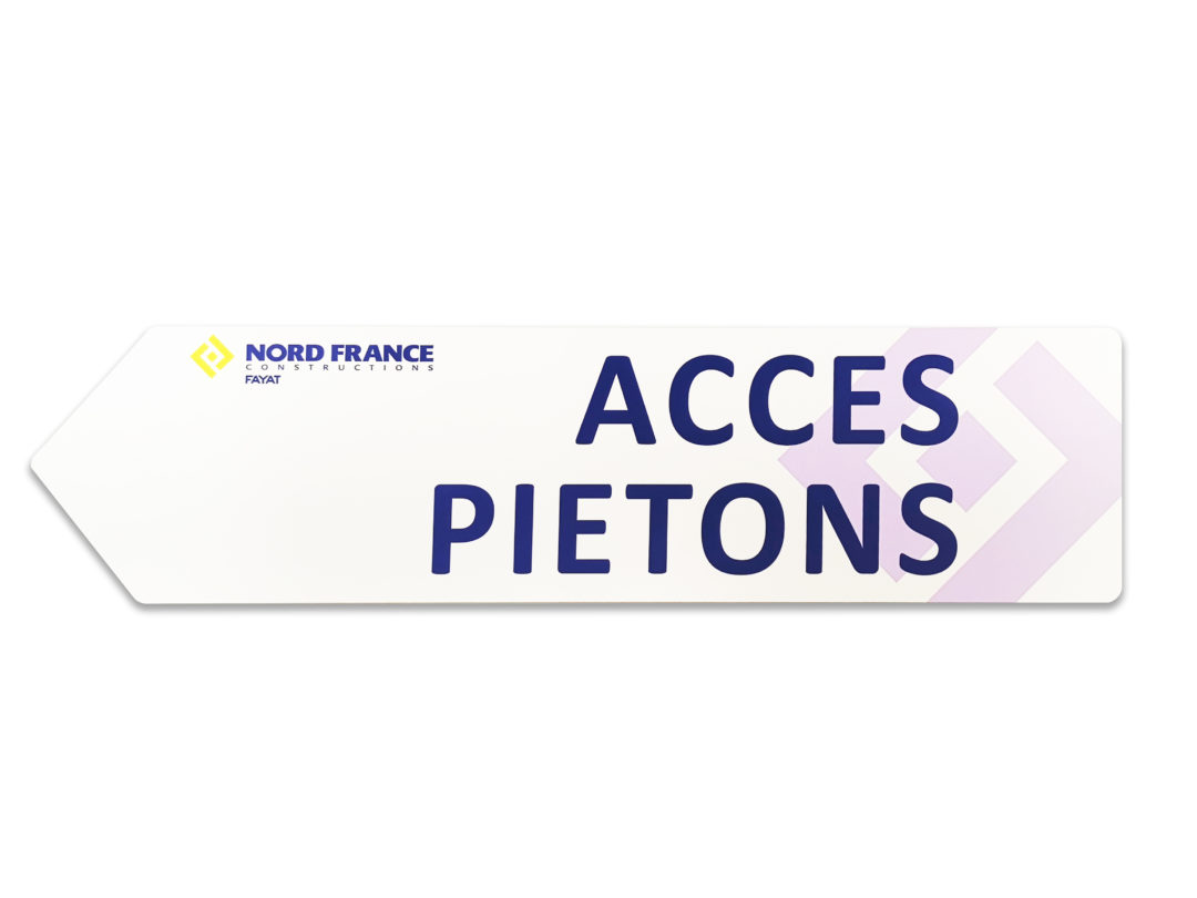 Flèche et fléchage de chantier Silkolor pour Travaux publics - Silkolor