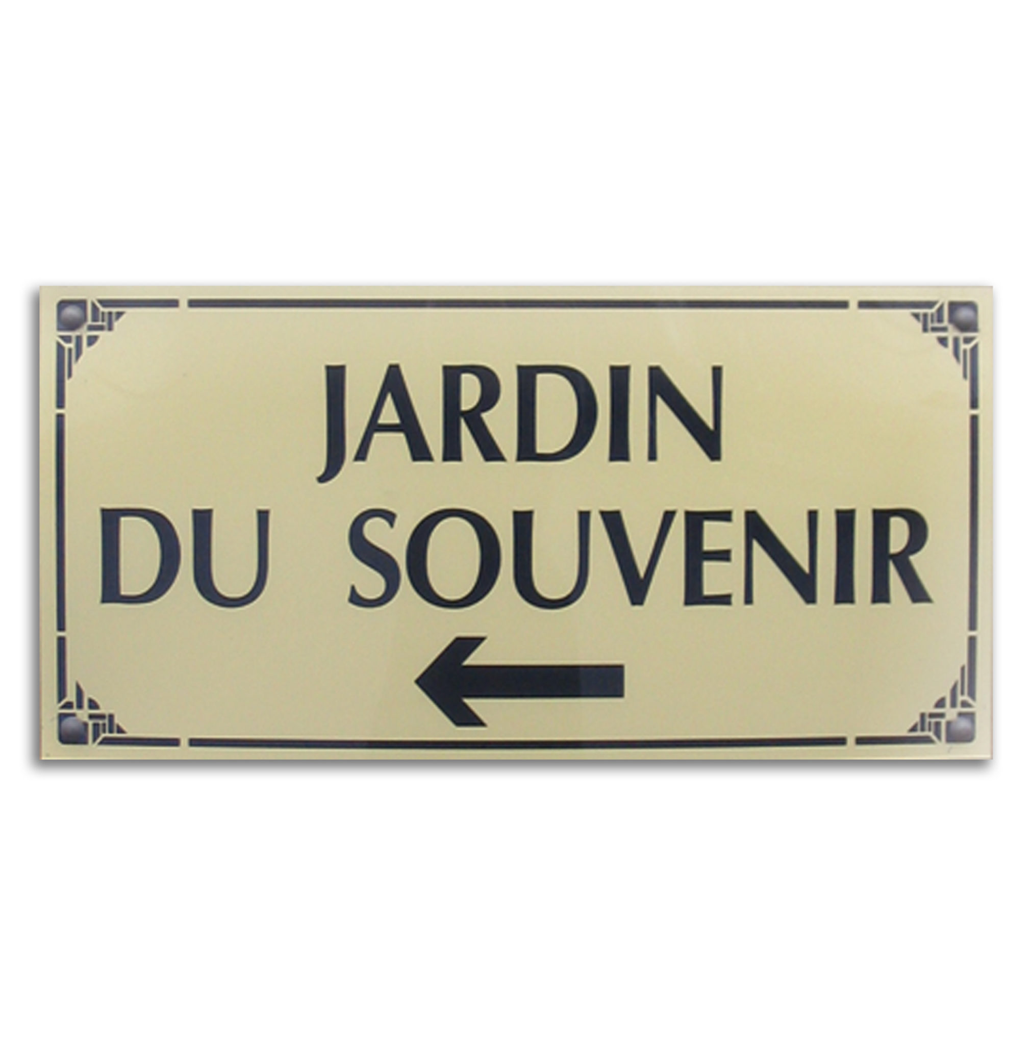 Plaque indicative de cimetière pour collectivité Silkolor - Silkolor